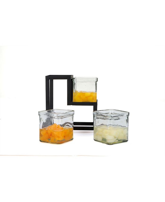 Mind Reader 3 Compartment Tiered Condiment Server Jar Stand - Macy's
