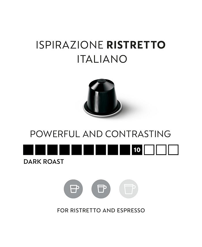 Nespresso Capsules OriginalLine, Ristretto, Dark Roast Espresso Coffee ...