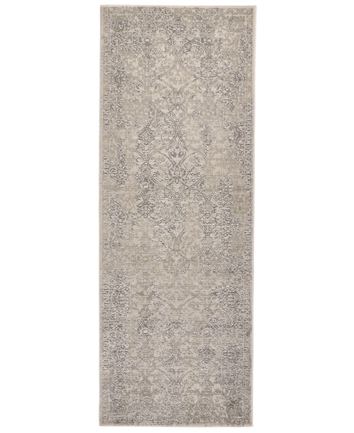 Click here for Feizy Prasad R3682 Silver 210 x 710 Runner Rug - L... prices