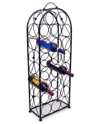 Sorbus 23-Bottle Bordeaux Chateau Wine Rack - Elegant Storage, Timeless ...