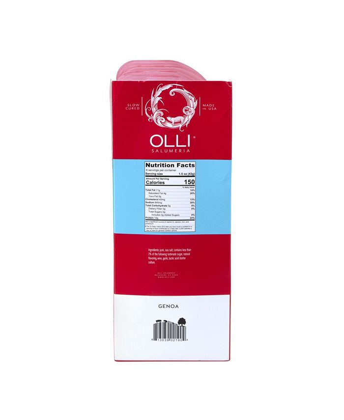 Olli Salumeria Genoa Mild Salami Snacks, 8 Count - Macy's