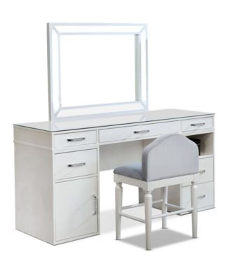 Carzen Glossy 3-Piece Vanity Set - Macy's