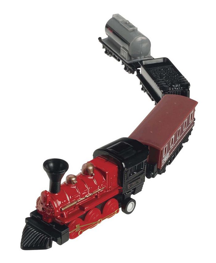 Toysmith Loco Motion Mini Pull-Back Train Set with Die-Cast Engine ...