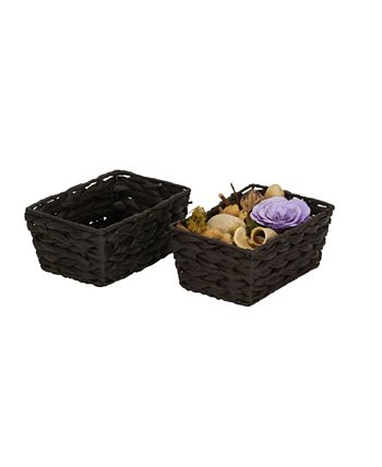 Household Essentials Wicker Storage Baskets, Set of 4 - Macy's