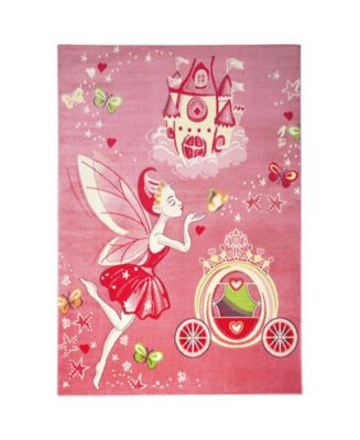 Global Rug Designs Recess Fairies Pink 1'1" x 2'11" Area Rug - Macy's