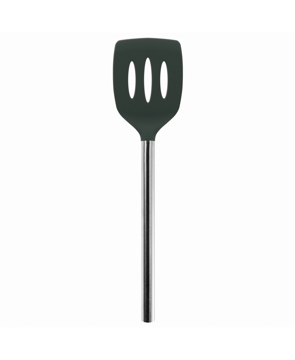 Click here for Tovolo Silicone Slotted Turner with Handle - Olive prices