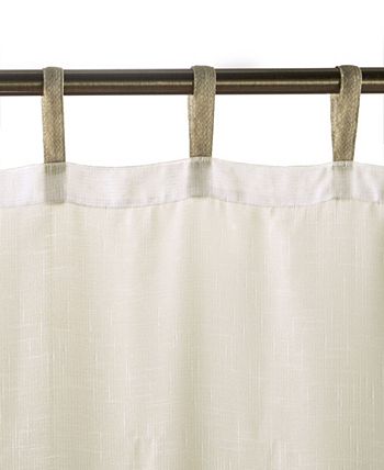 Elrene Darien Sheer 52" x 108" Indoor/Outdoor Tab Top Curtain Panel ...