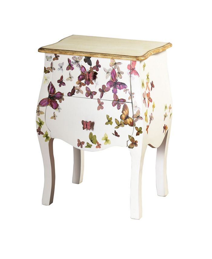 StyleCraft Home Collection StyleCraft Two Drawer Hand-Painted Accent ...