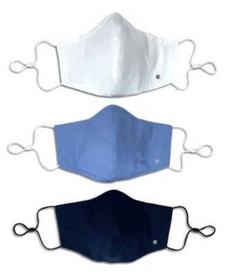 Society of Threads Unisex Curved Face Mask Solid 3-Pack - Macy's