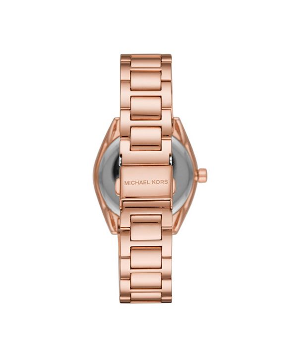 Michael Kors Women's Janelle Multifunction Rose Gold-Tone Stainless ...