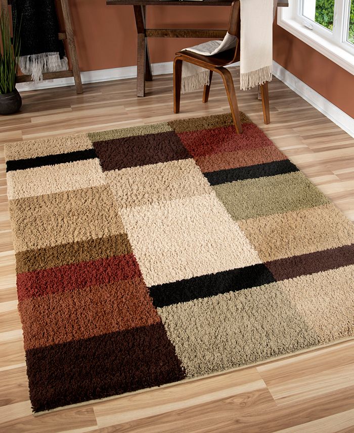 Edgewater Living Reacation Shag Brigim Copper 7'10" x 10'10" Area Rug ...