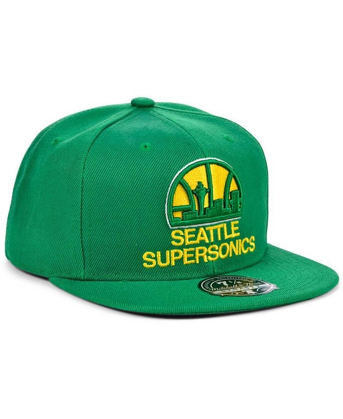 Mitchell & Ness Seattle SuperSonics Team Ground Fitted Cap - Macy's
