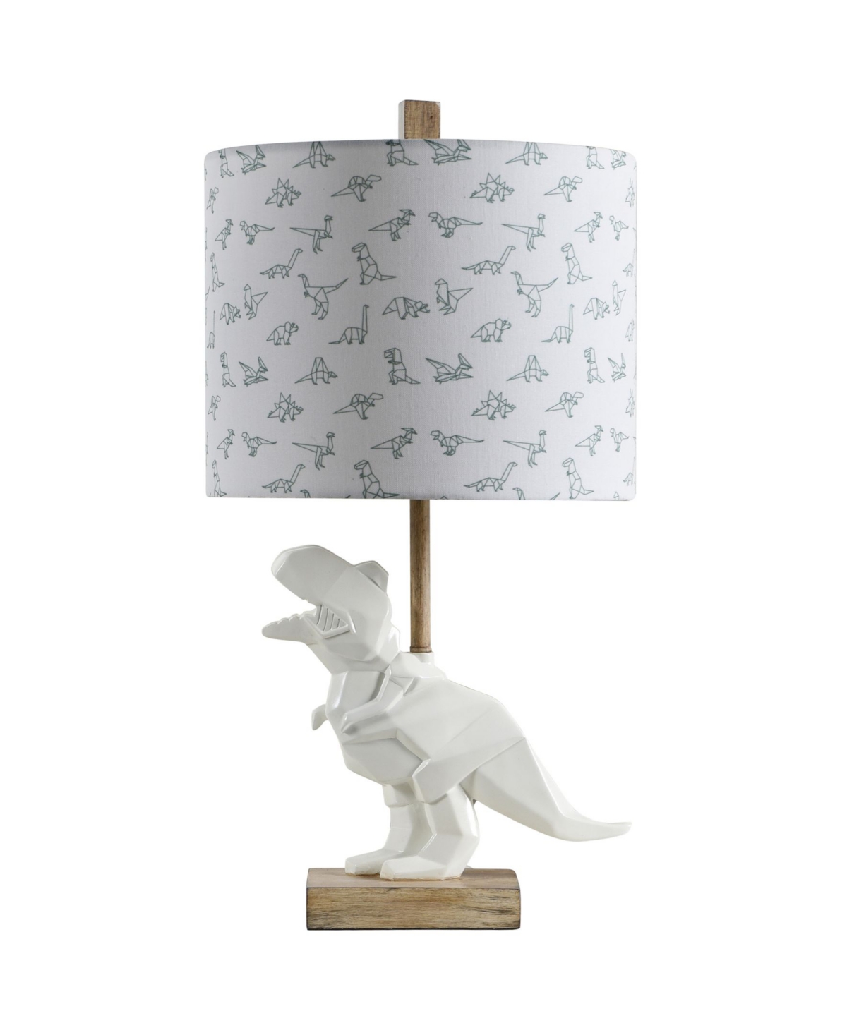 Click here for StyleCraft Geometric T-Rex Table Lamp - White prices