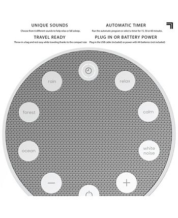 Sharper Image Sleep Therapy Sound and White Noise Machine & Reviews ...