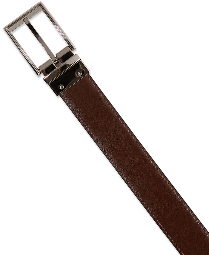 Perry Ellis Portfolio Perry Ellis Men's Saffiano Leather Reversible ...