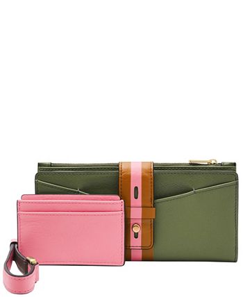 Fossil Women's Willa Slim Tab Leather Wallet - Macy's