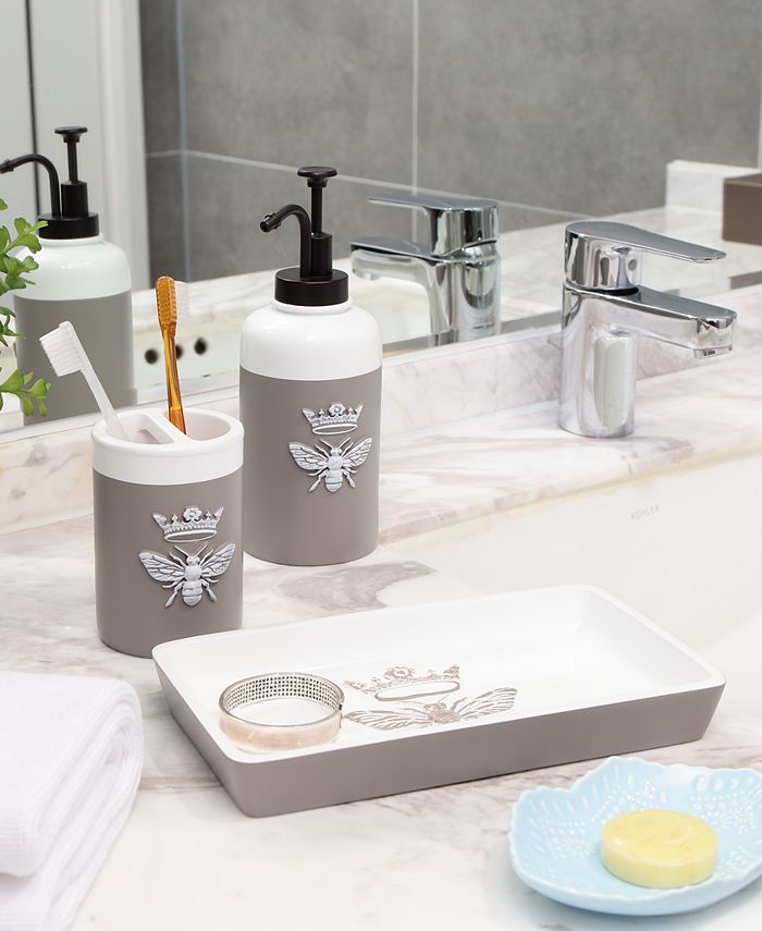 Indecor Home Bee 3-Pc. Bath Accessory Set - Macy's