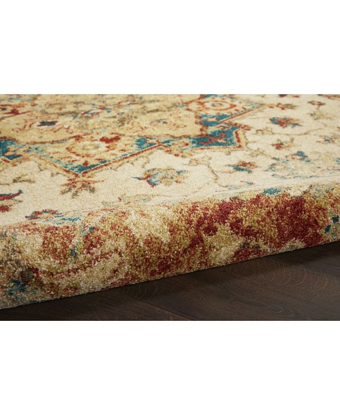 Nourison Home Traditional Antique TRQ01 Ivory 3' x 5' Area Rug - Macy's