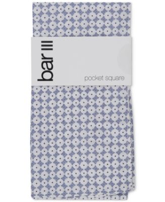 Bar III Men's Waller Geometric Pocket Square, Created for Macy's - Macy's