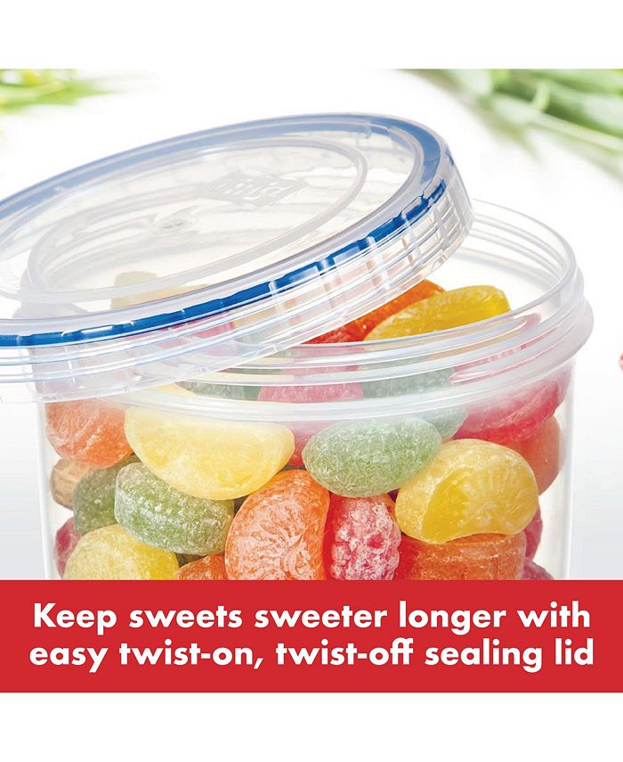 Lock n Lock Easy Essentials 12-Pc. Twist Round Food Storage Set, 22-Oz ...