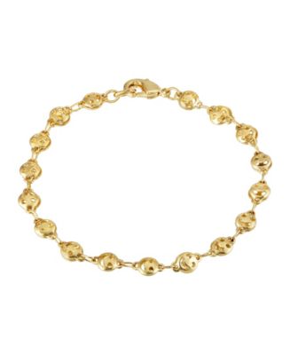 2028 Gold-Tone Happy Face Chain Bracelet - Macy's