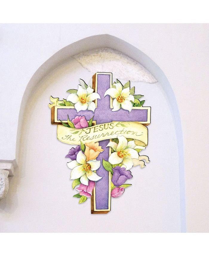 Designocracy by Susan Winget Easter Cross He is Risen, Wall and Lawn ...