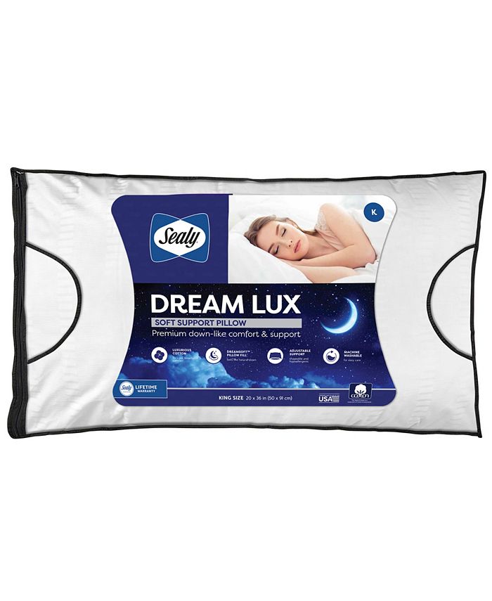 Sealy Dream Lux Soft Pillow, King - Macy's