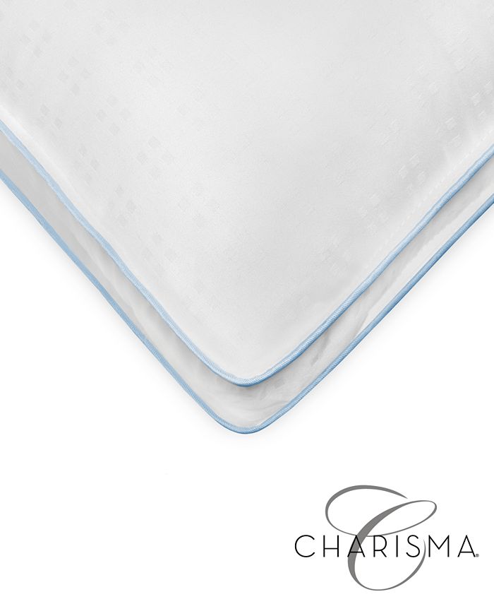 Charisma Gel-Infused Memory Foam Cluster and Gel Fiber Jumbo Bed Pillow ...