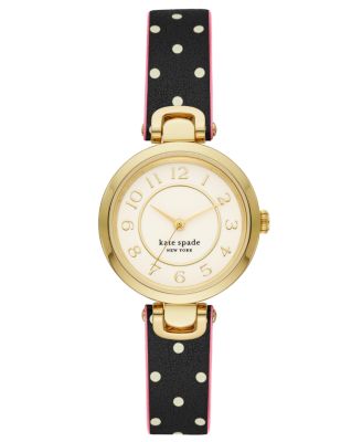 kate spade new york Rainey Park Dot Reversible Leather Watch, 30mm - Macy's