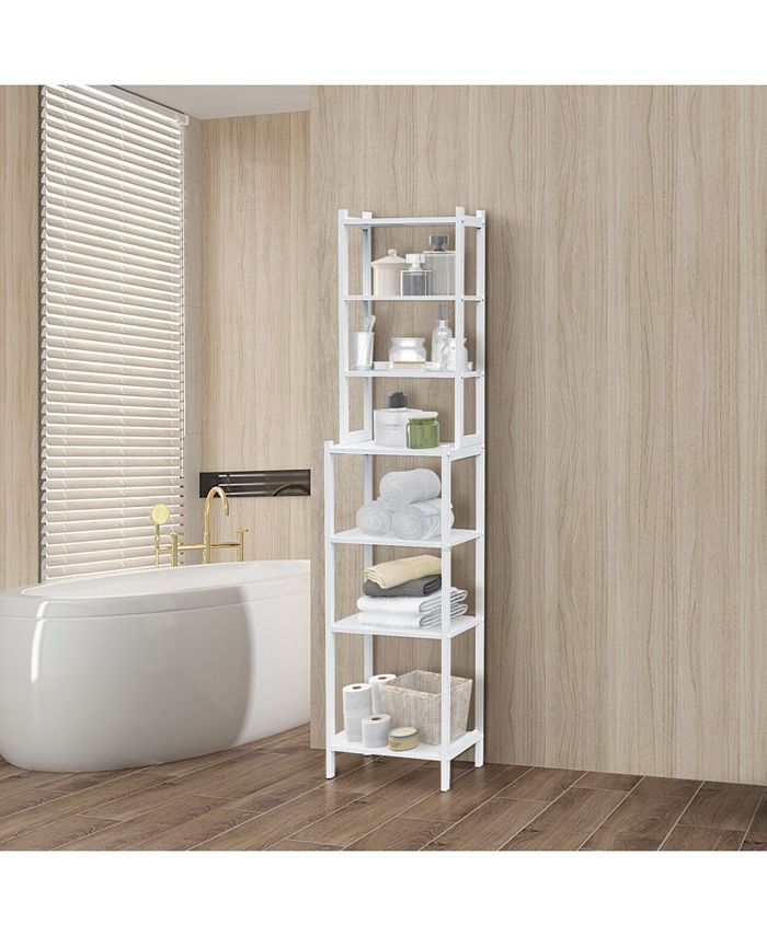 Gallerie Décor Bamboo Natural Spa Multi Shelf Storage Tower Macys
