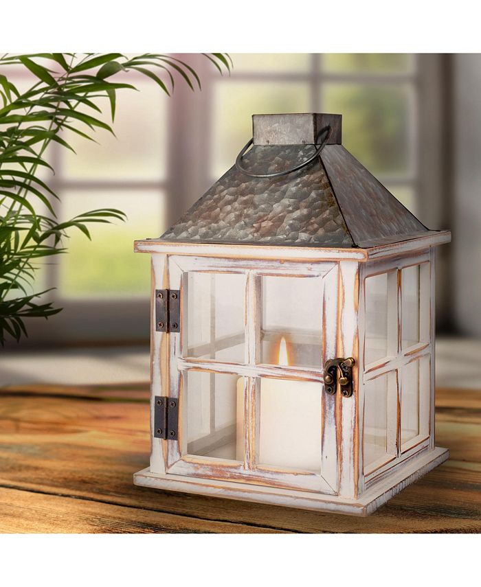 Home Essentials Holiday Galvanized Lantern - Macy's