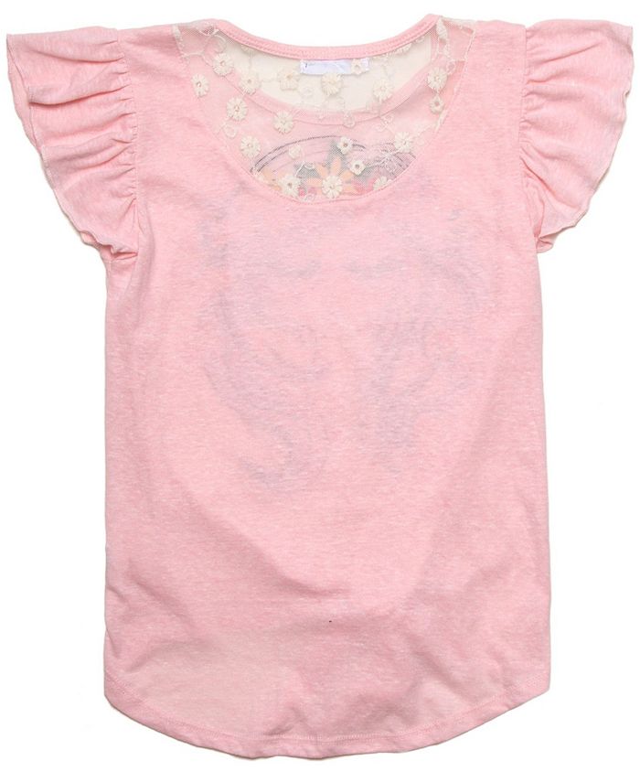 Beautees Blush Girl Tee - Macy's