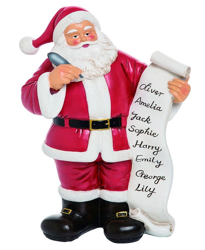 Trans Pac Traditional Santa with List Figurine -- Comparable Value $35 ...