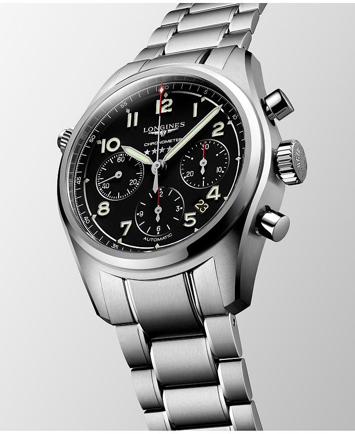 Longines Men's Automatic Spirit Stainless Steel Chronometer Bracelet ...