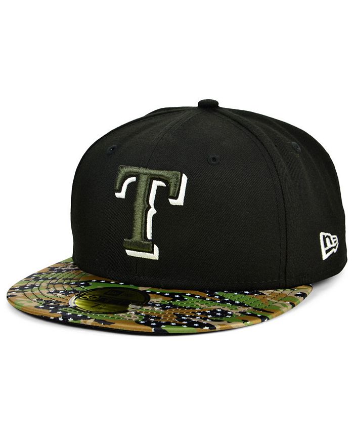 New Era Texas Rangers Star Viz Camo 59FIFTY Cap - Macy's