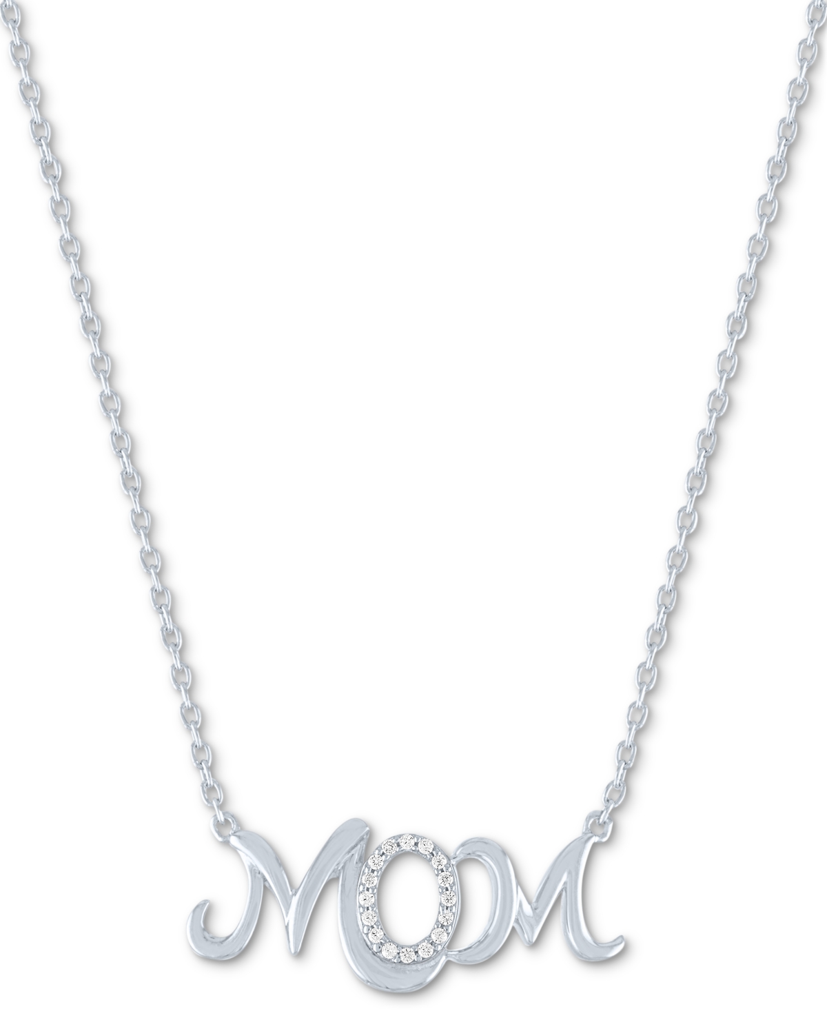 Click here for Diamond Mom Pendant Necklace (1/20 ct. t.w.) in St... prices