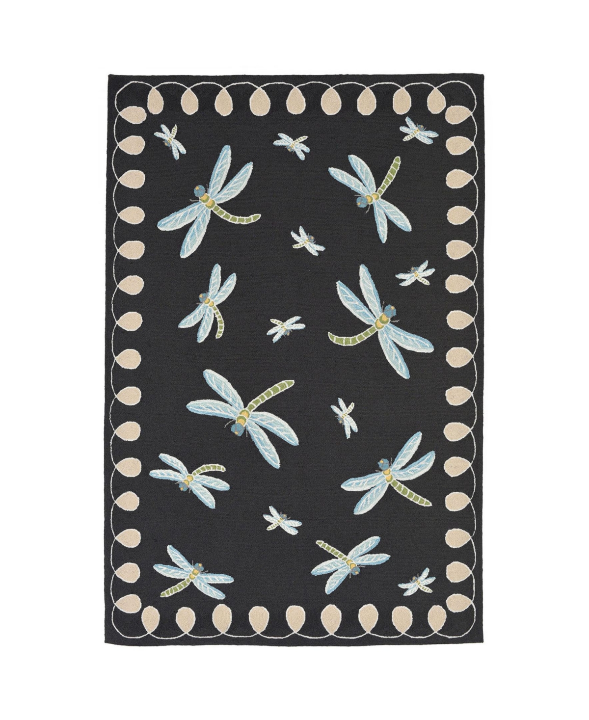 Click here for Liora Manne Frontporch Dragonfly Black and Gray 36... prices