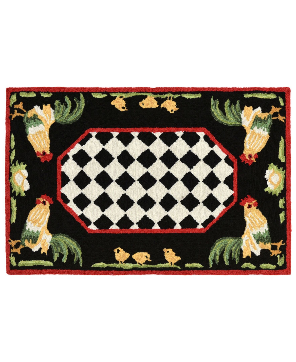 Click here for Liora Manne Frontporch Rooster Black and Gray 26 x... prices