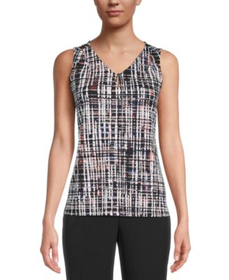 Kasper Petite Ginger Multicolored Blouse - Macy's