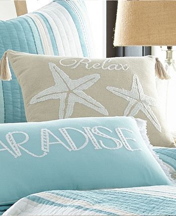 Levtex San Sebastian Relax TasselDecorative Pillow, 14" x 18" - Macy's