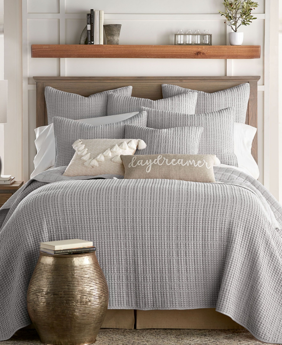 Click here for Levtex Mills Waffle Textured 3-Pc. Quilt Set  King... prices