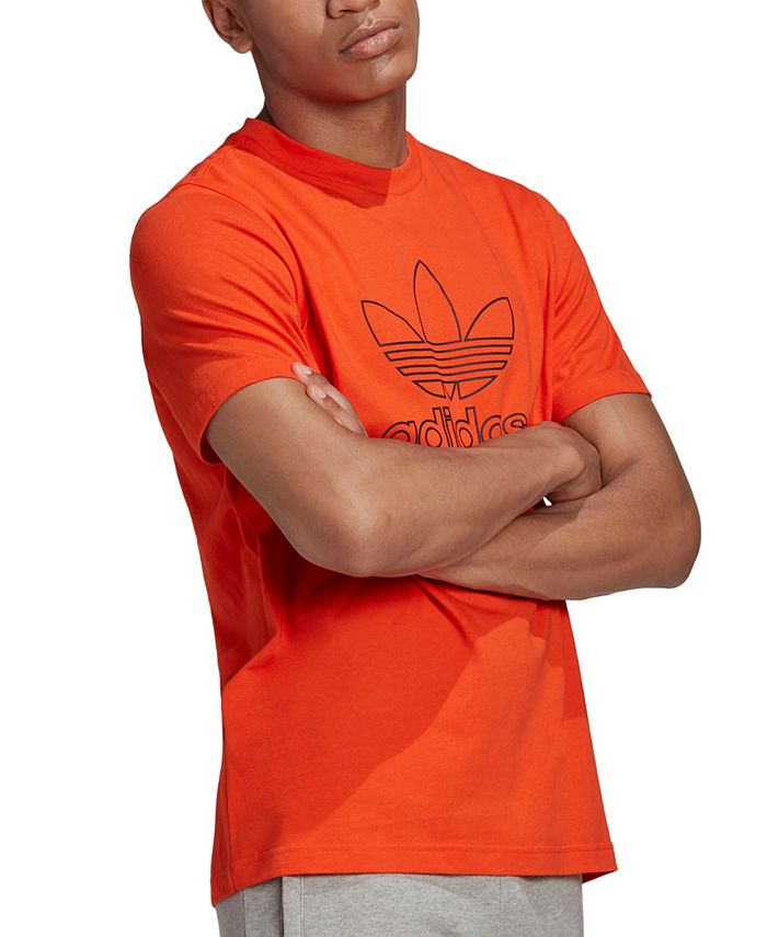 adidas Men's Originals Trefoil Outline Tee - Macy's