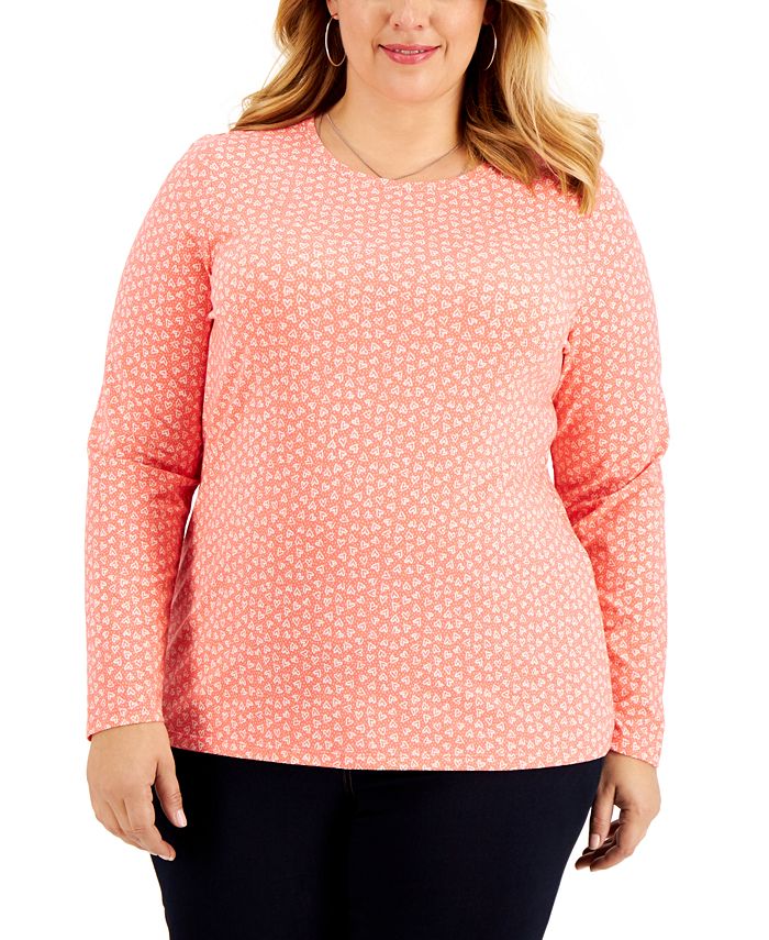 Style & Co Plus Size Printed Top, Created for Macy's - Macy's