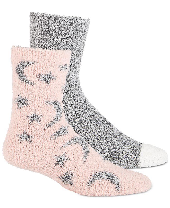 Jenni Women's 2-Pk. Stars Super Soft Cozy Socks, Created for Macy's ...