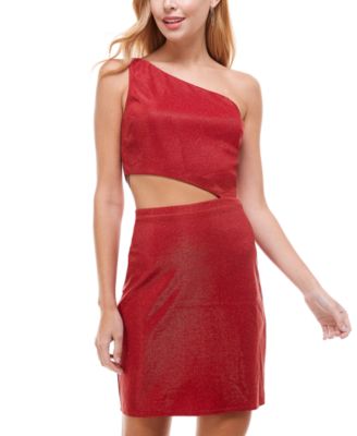 City Studios Juniors' One-Shoulder Cutout Bodycon Dress - Macy's
