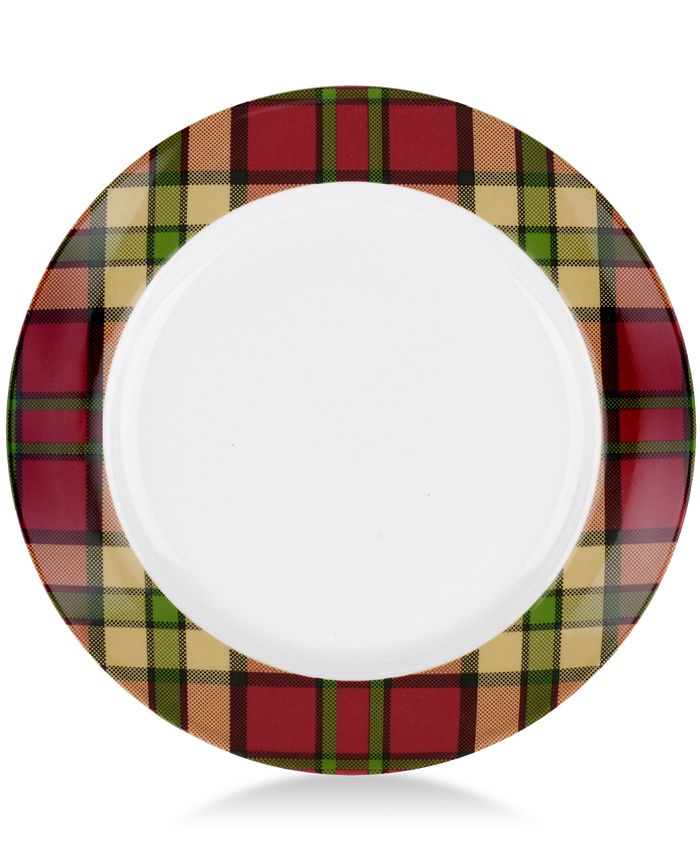 Spode Dinnerware, Glen Lodge Tartan Set-of-4 Dessert Plates - Macy's