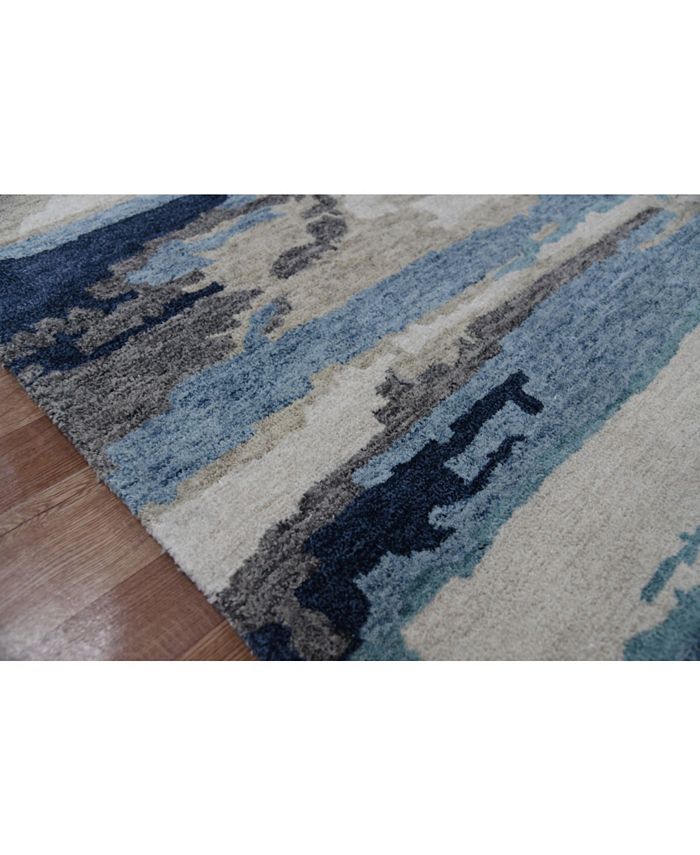 Amer Rugs Abstract ABS-4 Blue 2' x 3' Area Rug - Macy's