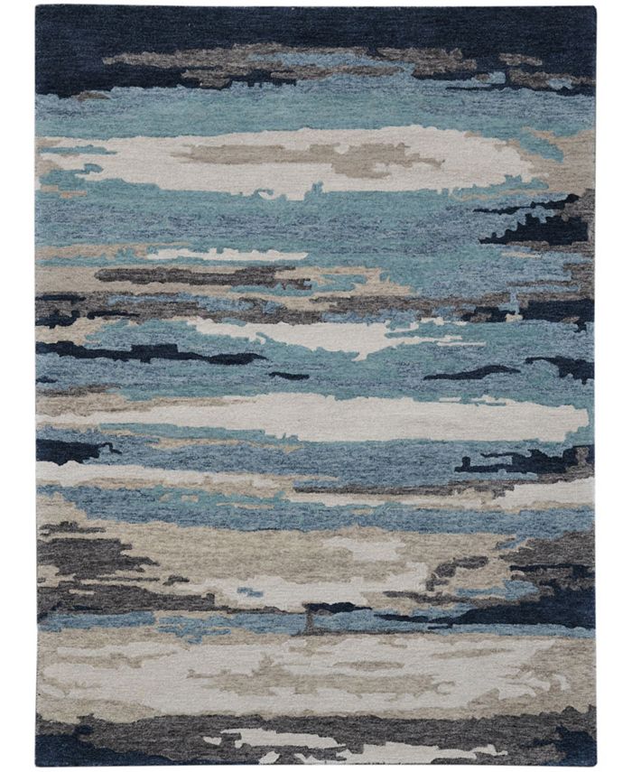 Amer Rugs Abstract ABS-4 Blue 2' x 3' Area Rug - Macy's
