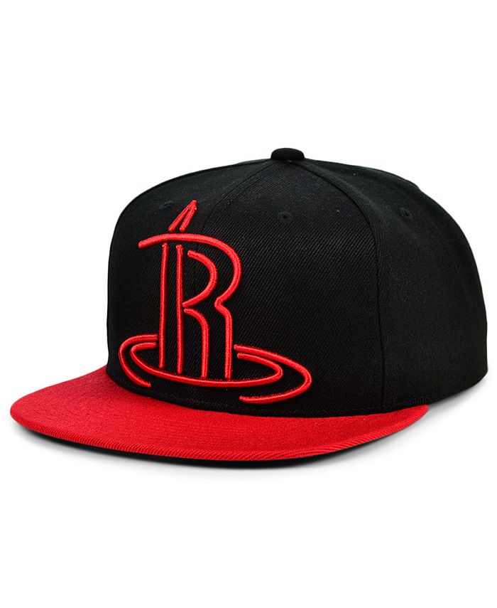 Mitchell & Ness Houston Rockets Neon Crop XL Snapback Cap - Macy's