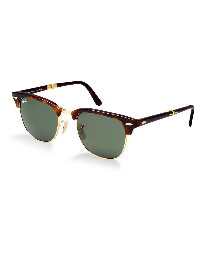 Ray-Ban Sunglasses, RB2176 CLUBMASTER FOLDING - Macy's